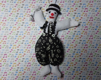 Handmade Harpo Circus Clown Ornament by Pepperland | Etsy