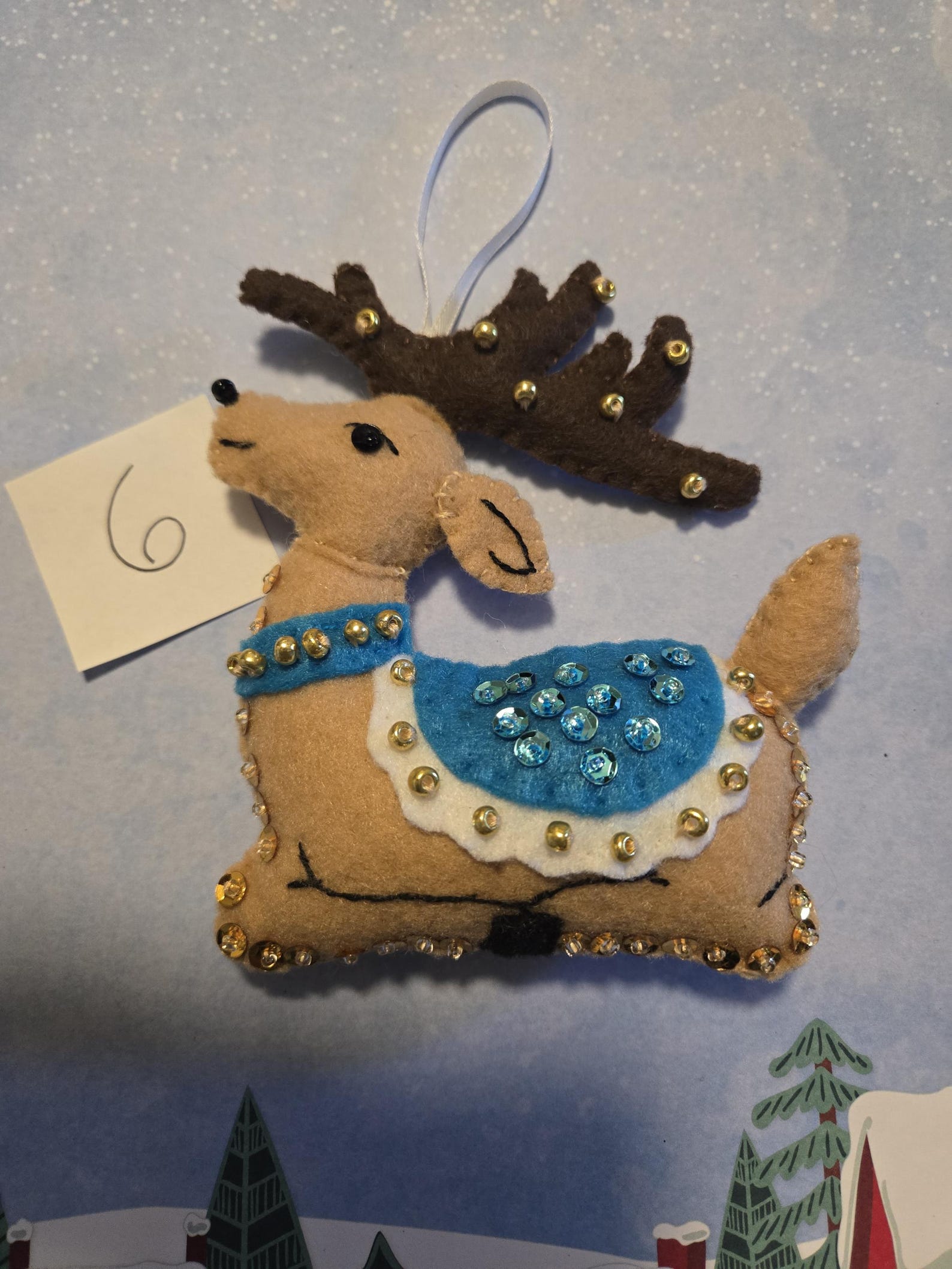 Christmas Felt Reindeer Ornaments by Pepperland - Etsy