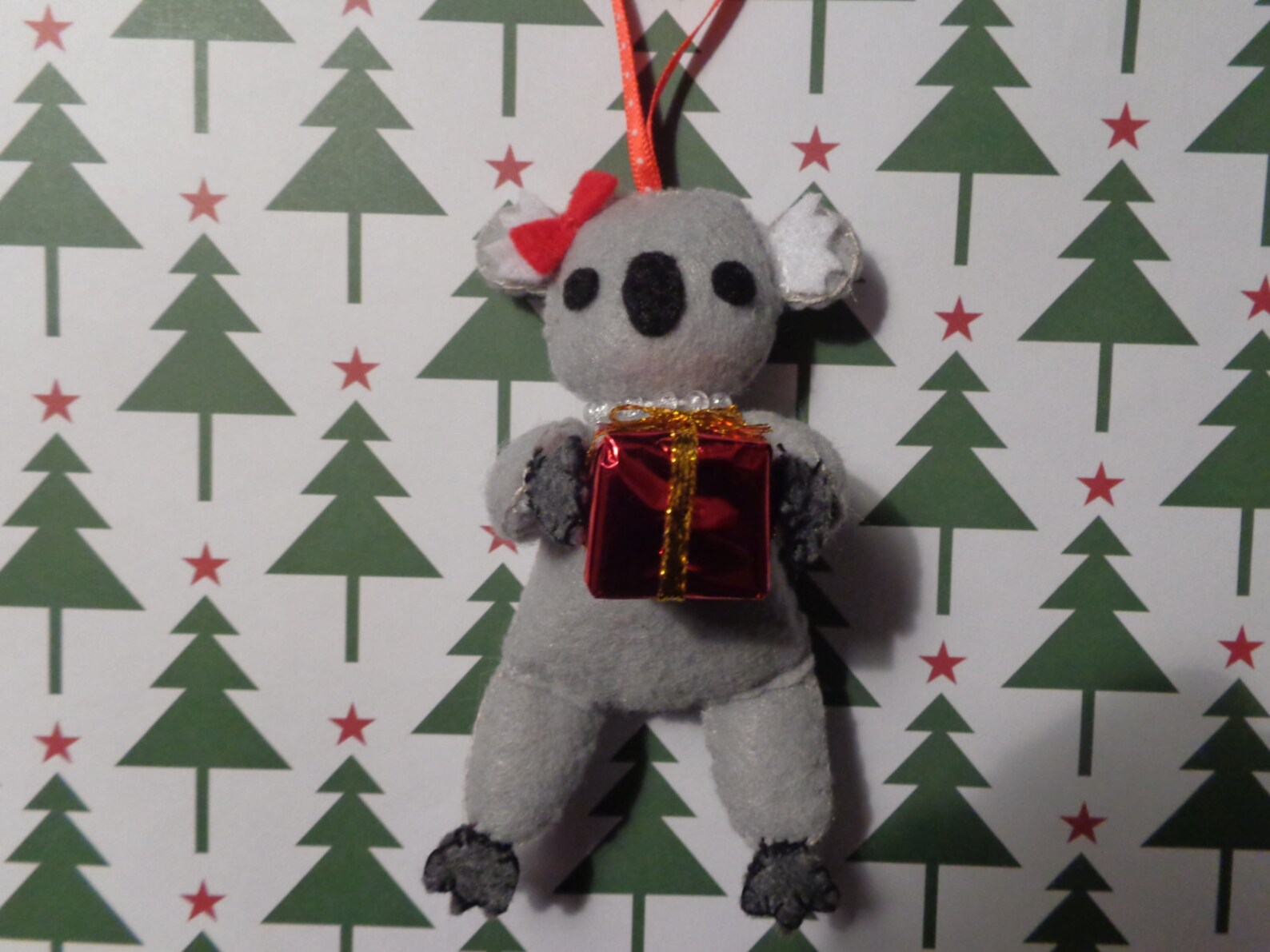 Mrs. Koala Bear Christmas Ornament by Pepperland - Etsy