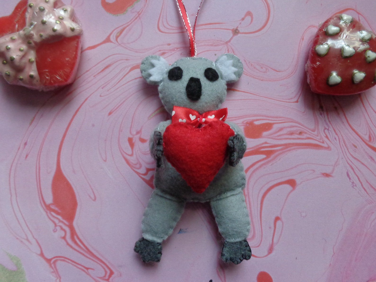 Mr. & Mrs. Koala Bear Valentine's Day Couple Ornament by - Etsy