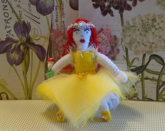 Trixy the Garden Fairy Handmade Felt Needle Felt Fairy Fairy Decoration ...