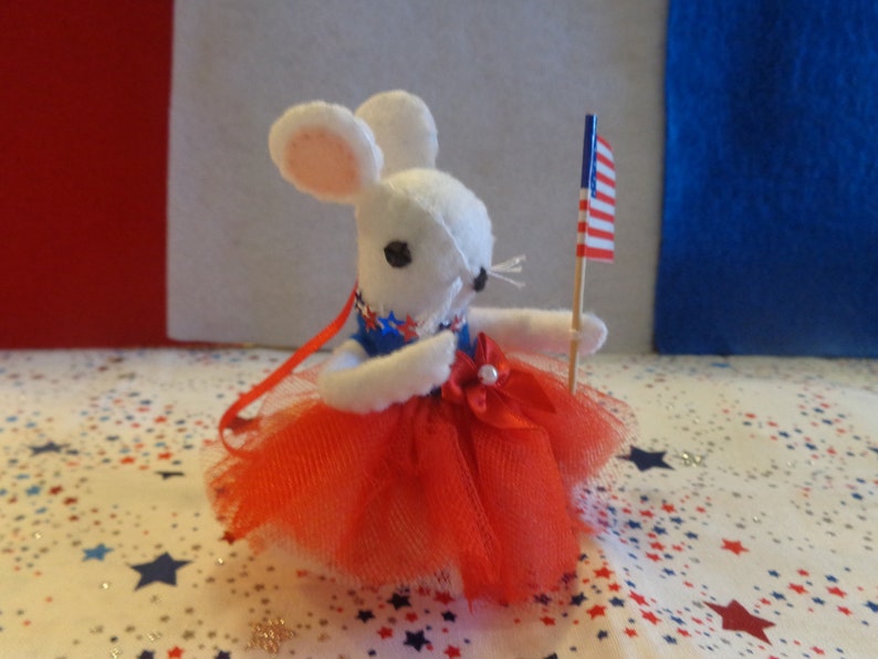 4th of July Patriotic Mice Ornament by Pepperland - Etsy