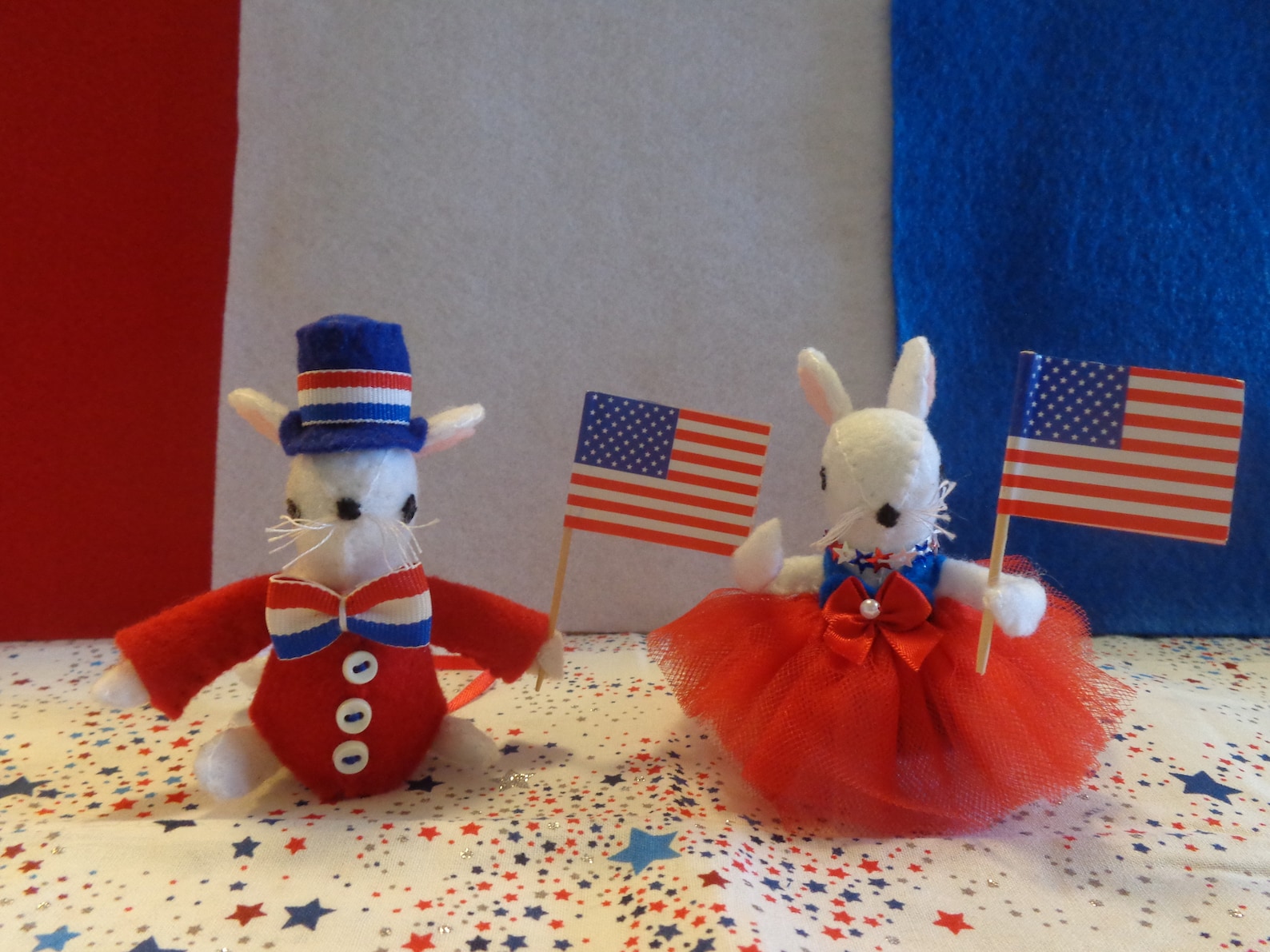 4th of July Patriotic Mice Ornament by Pepperland - Etsy