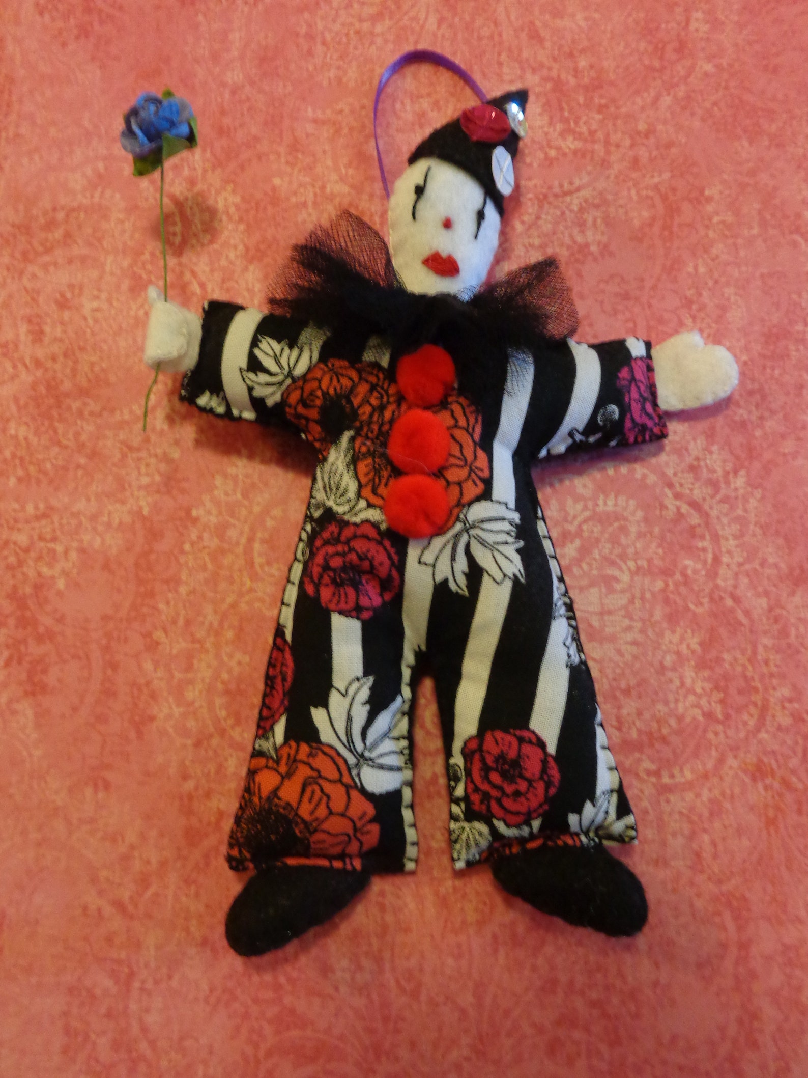 Opera Pierrot Clown Ornament by Pepperland - Etsy