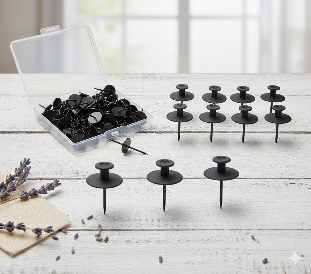 Black Double Headed Thumb Tacks, Picture Hangers (30 PCS) - Etsy