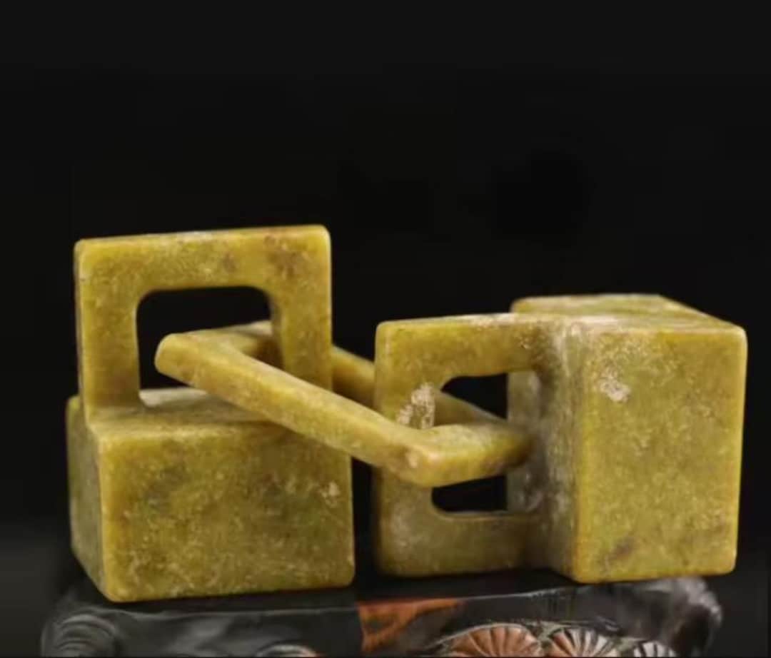 Qing Dynasty Nephrite Jade Imperial Seals: Antique Chinese Carved Stone ...