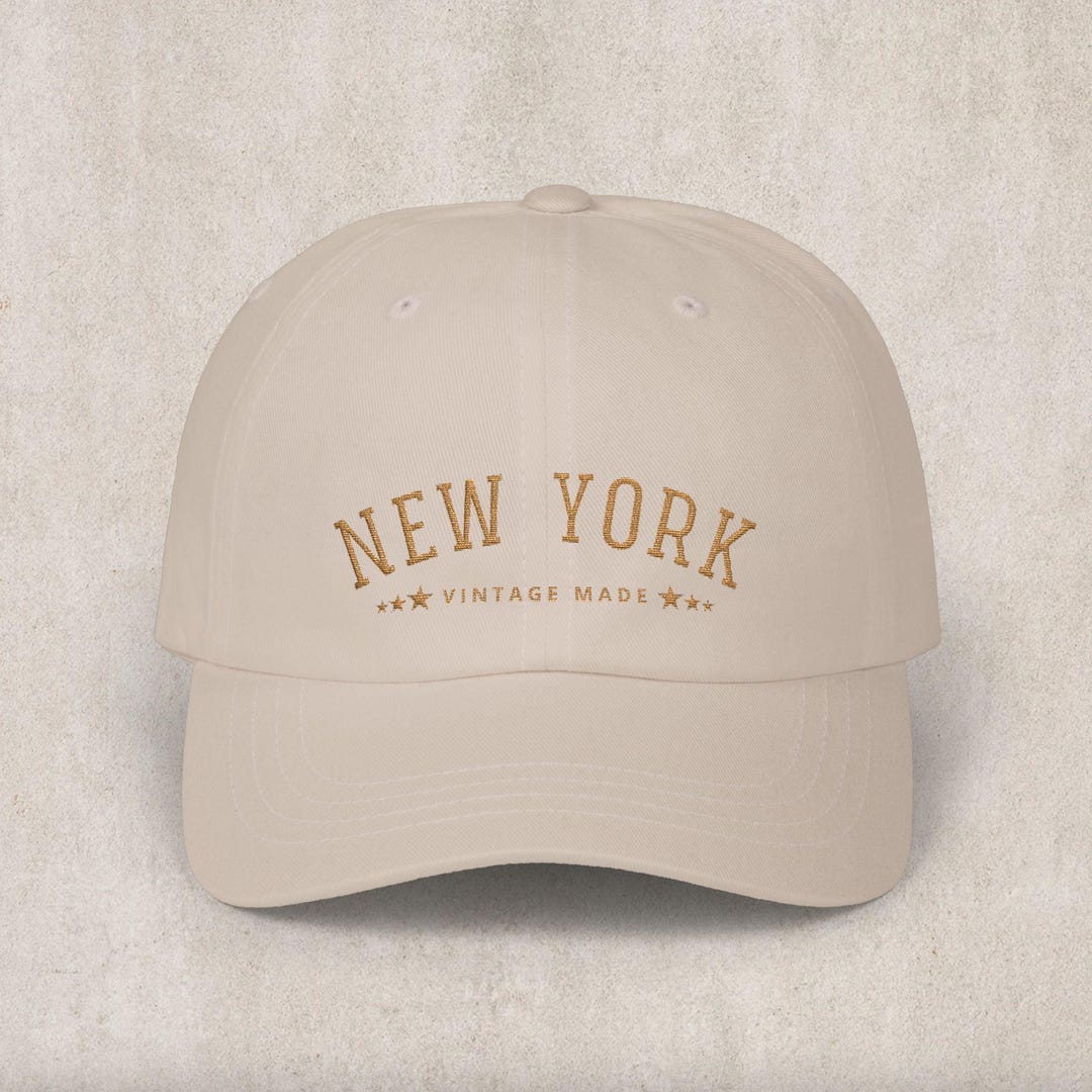 Classic Embroidery New York Dad Cap - Etsy