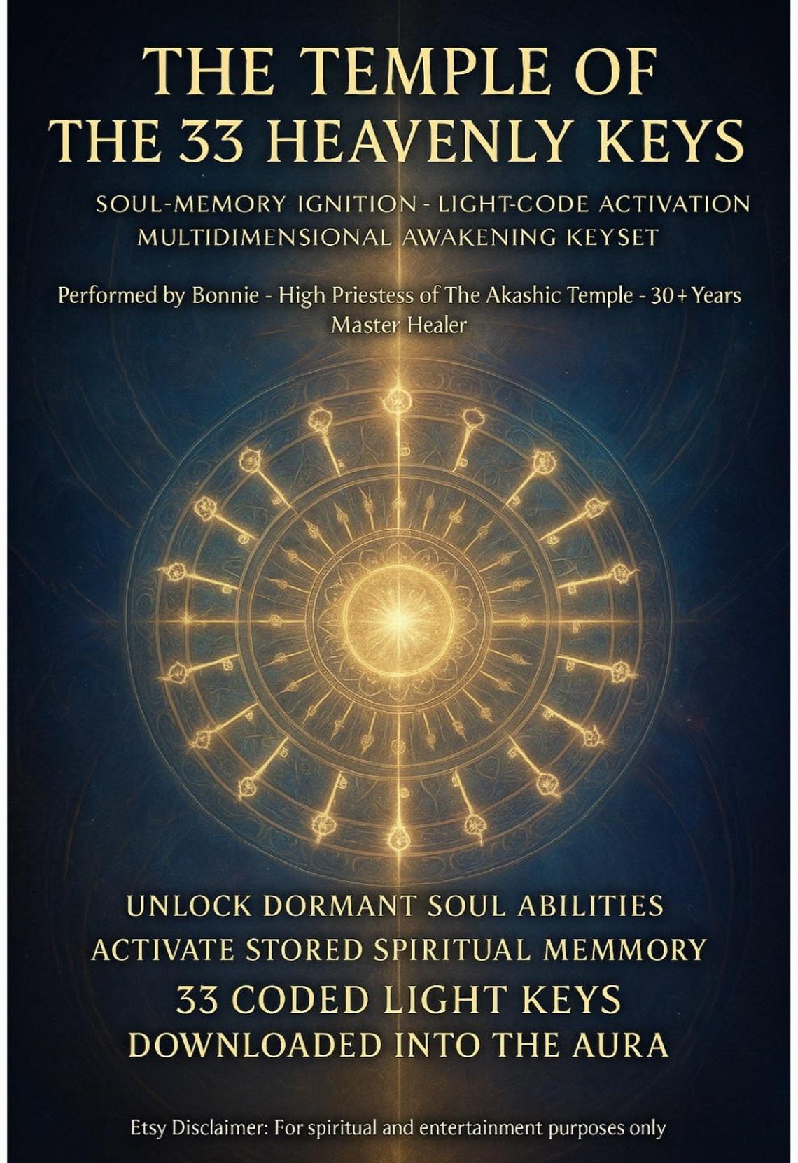 THE TEMPLE OF the 33 Heavenly Keys Activation + Charged Digital Artwork ...