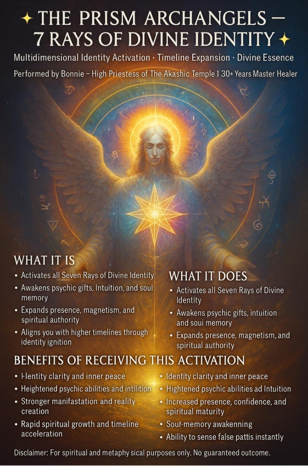 THE PRISM ARCHANGELS — 7 Rays of Divine Identity Attunement + Charged ...