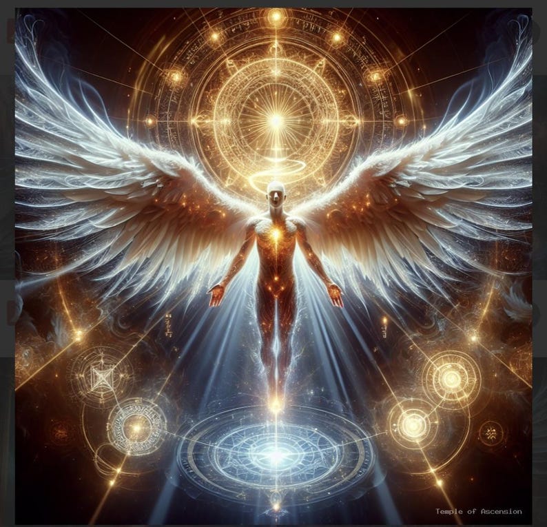 The Wings of Metatron Activation + Charged Digital Artwork - Etsy