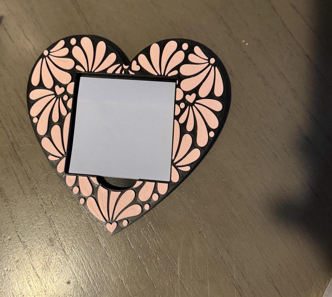 Talavara Heart Post-it Holder & Pen Holder - Etsy