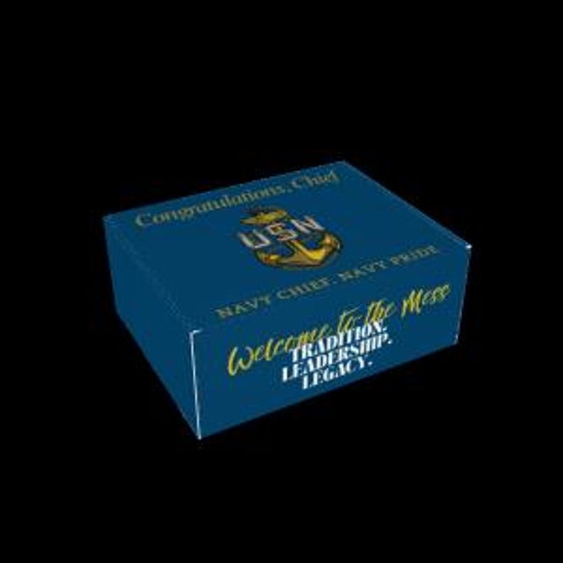Navy Chief Congratulations Box!!! - Etsy