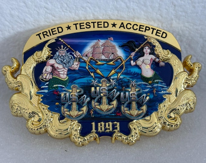 Tried • Tested • Accepted – MERMAID US Navy Chief Belt Buckle (1893 ...