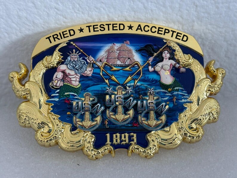 Tried • Tested • Accepted – MERMAID US Navy Chief Belt Buckle (1893 ...