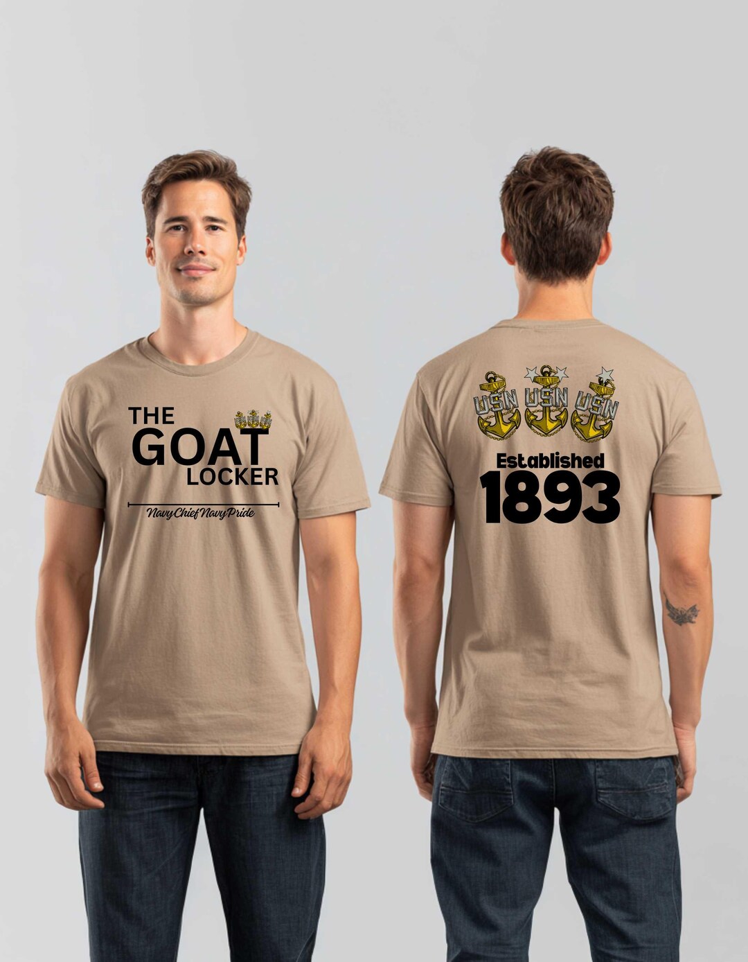 The GOAT Locker T-shirt | US Navy Chief Pride Tee | Established 1893 - Etsy