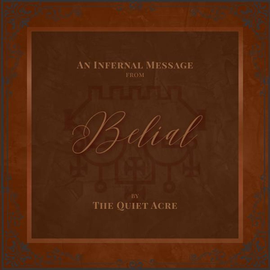 Belial Channelled Message | Messages From the Infernal Divine | Digital ...