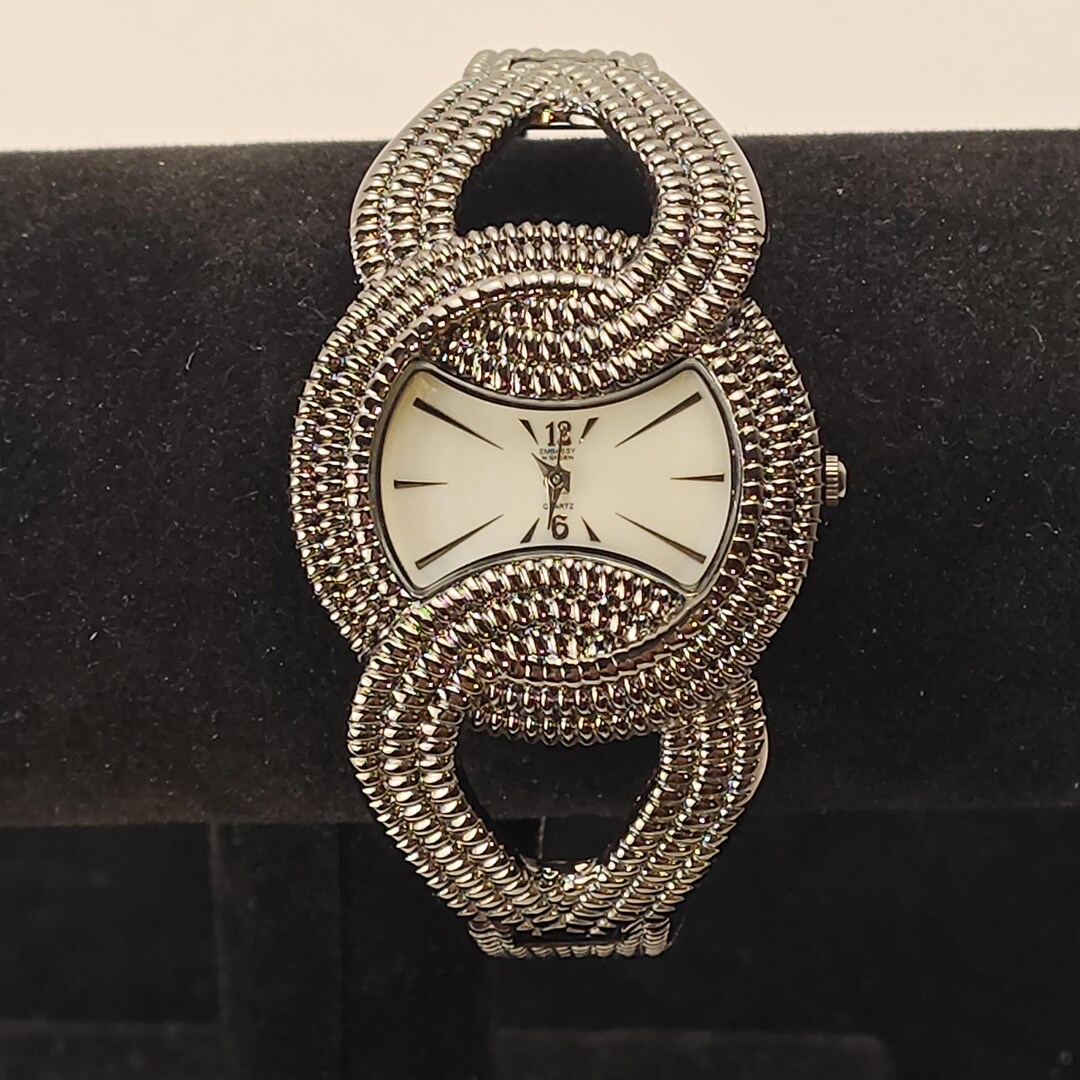 Embassy by Gruen Hinged Cuff Ladies Watch 6" Working - Etsy