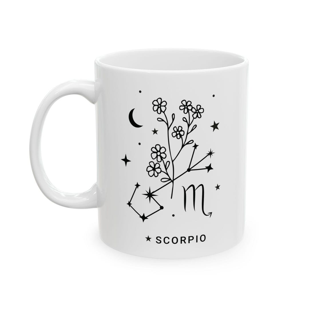 Scorpio Constellation Coffee Mug, Scorpio Horoscope Sign Gift, Zodiac ...