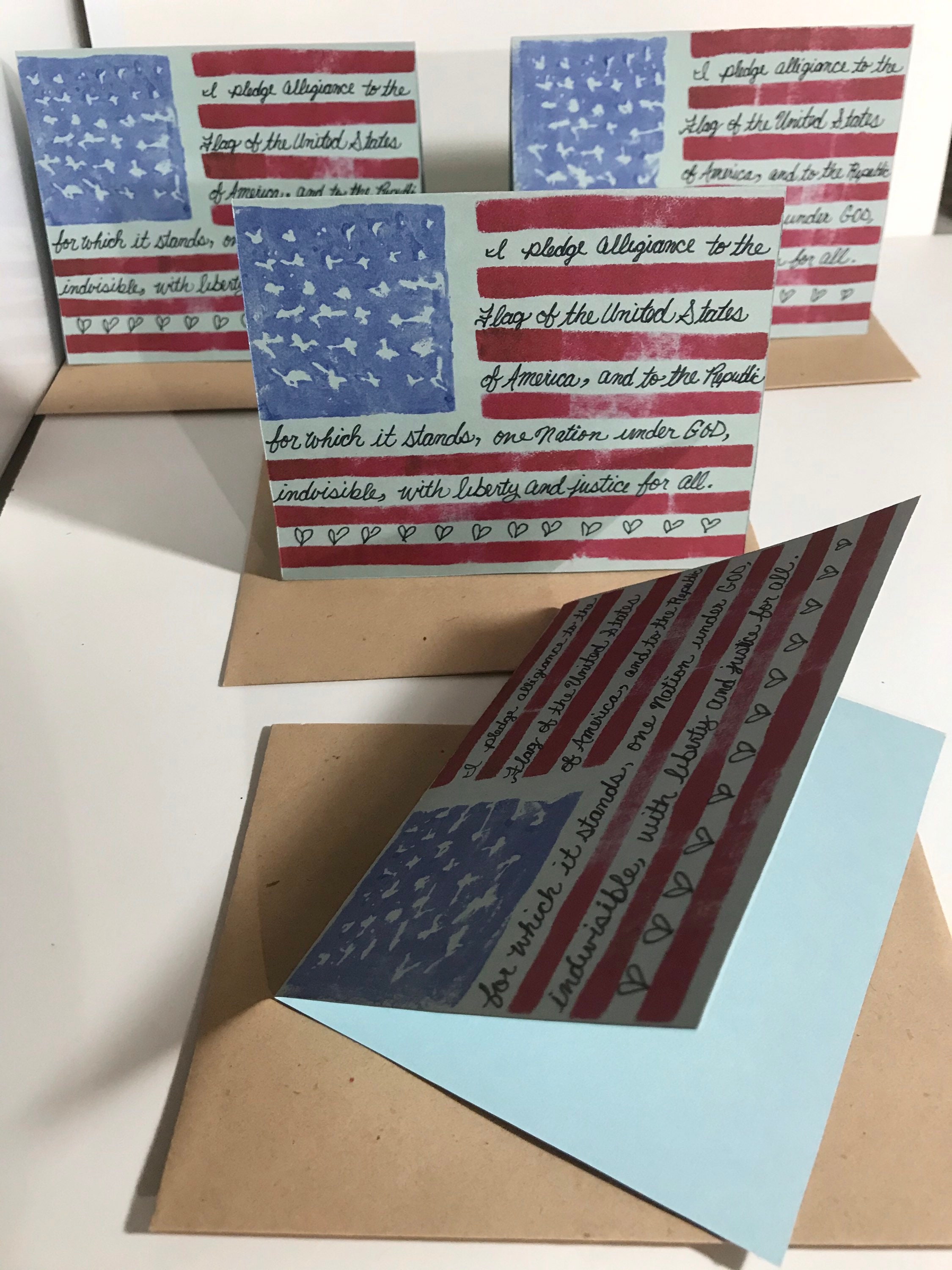 Patriotic Note Cards, Flag Note Cards, America Note Cards, Freedom ...