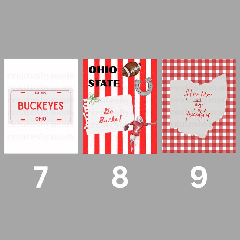 Ohio State Digital Prints, Wall Decor, Dorm, OSU - Etsy