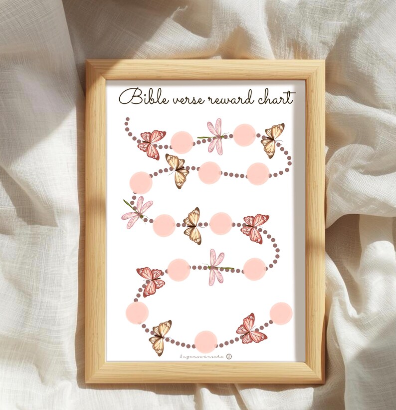 Christian Poster Bible Reward Chart Digital Download Bible Print Baby ...
