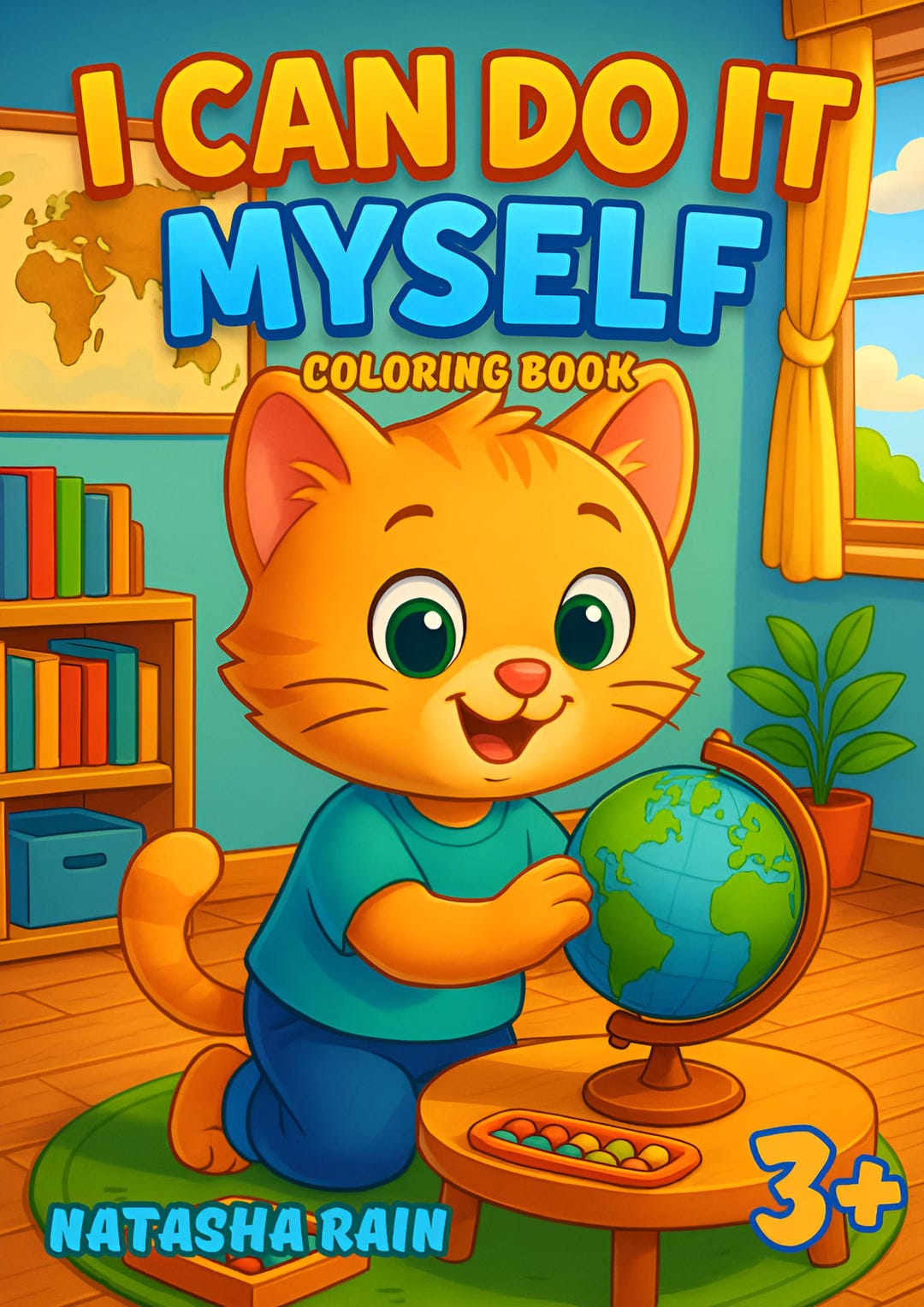 I Can Do It Myself, Cute Kitten Coloring Book for Kids 3+, 20 Printable ...