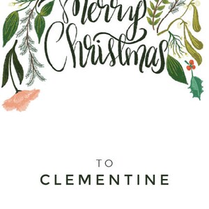 Editable Holiday Gift Tags - Winter Floral - Instant PDF Download ...