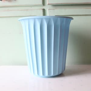 1970s RETRO Blue Atomic Trash Can......bathroom. Pantry. Bins. Can. Mid ...