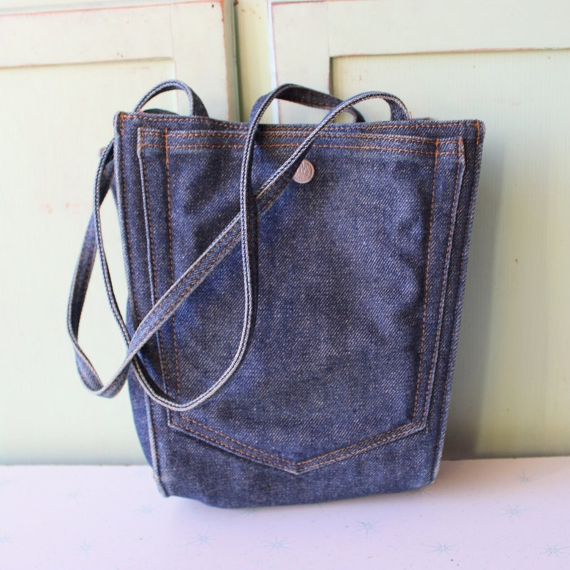 Blue Jean Purse - Etsy