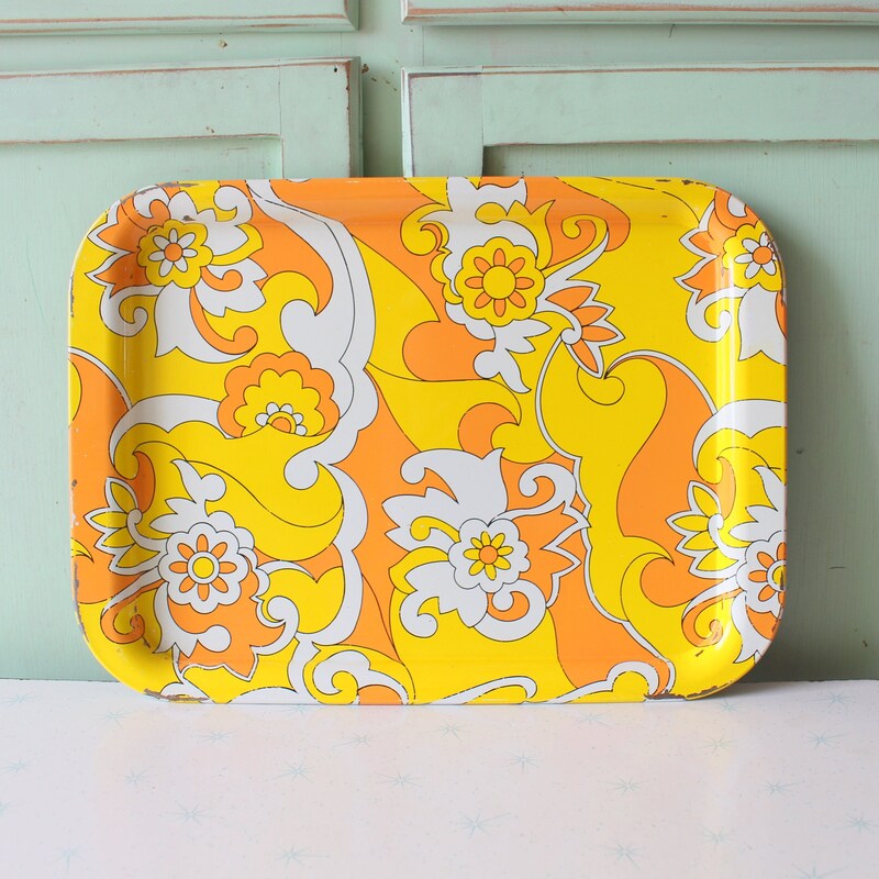 Retro Trays - Etsy