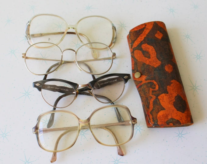 1960s 1970s Vintage EYEGLASSES Set..instant Collection. Groovy. Retro ...