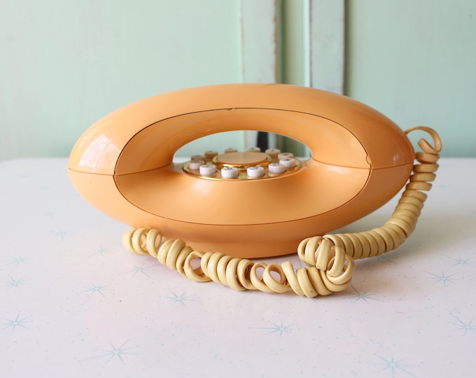 Vintage Genie RETRO Telephone...atomic. Yellow. Rad. 1960s. 70s Phone ...