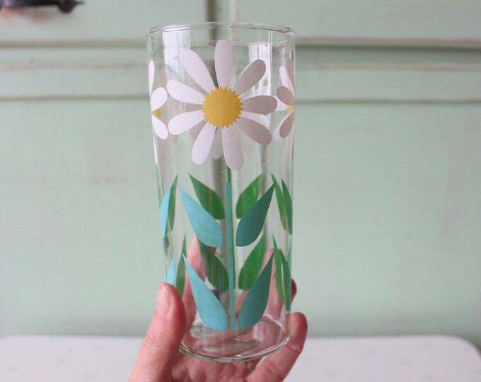 RETRO 1970s Daisy Flower Garden Juice Glass.....retro Kitchen. Groovy ...