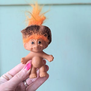 Vintage Orange Thanksgiving TROLL Doll...gem. Collectible. 80s. 1990s ...