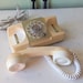 1960s 1970s Creamy Yellow Rotary Telephone...retro. Diner. Rad. 1960s ...