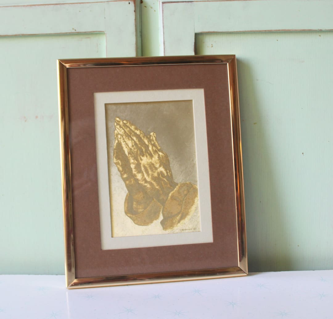 1960s Vintage Glass Frame JESUS Picture....prayer. Cross. Jesus ...