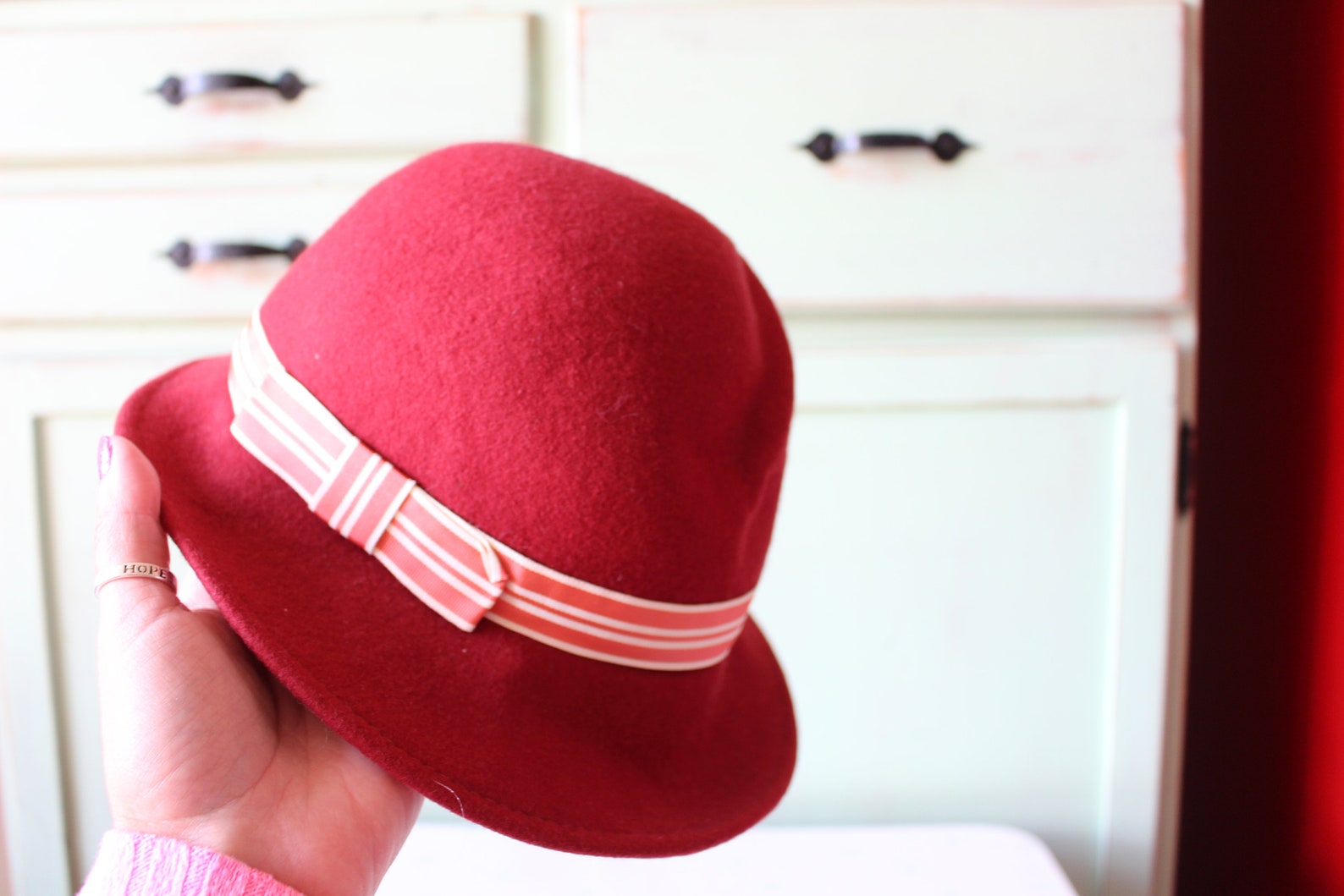 Vintage Mid Century Hat.....winter. Wedding. Bride. Costume. | Etsy