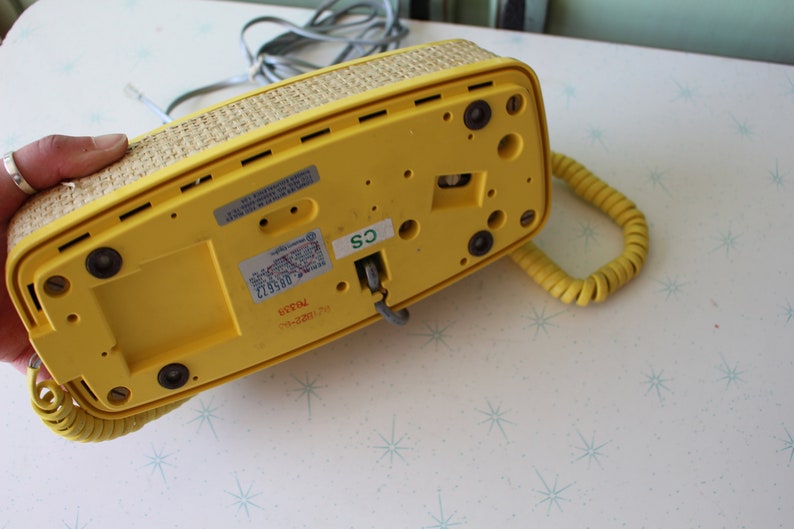 1960s 1970s Yellow Telephone.....retro. Diner. Rad. 1960s | Etsy