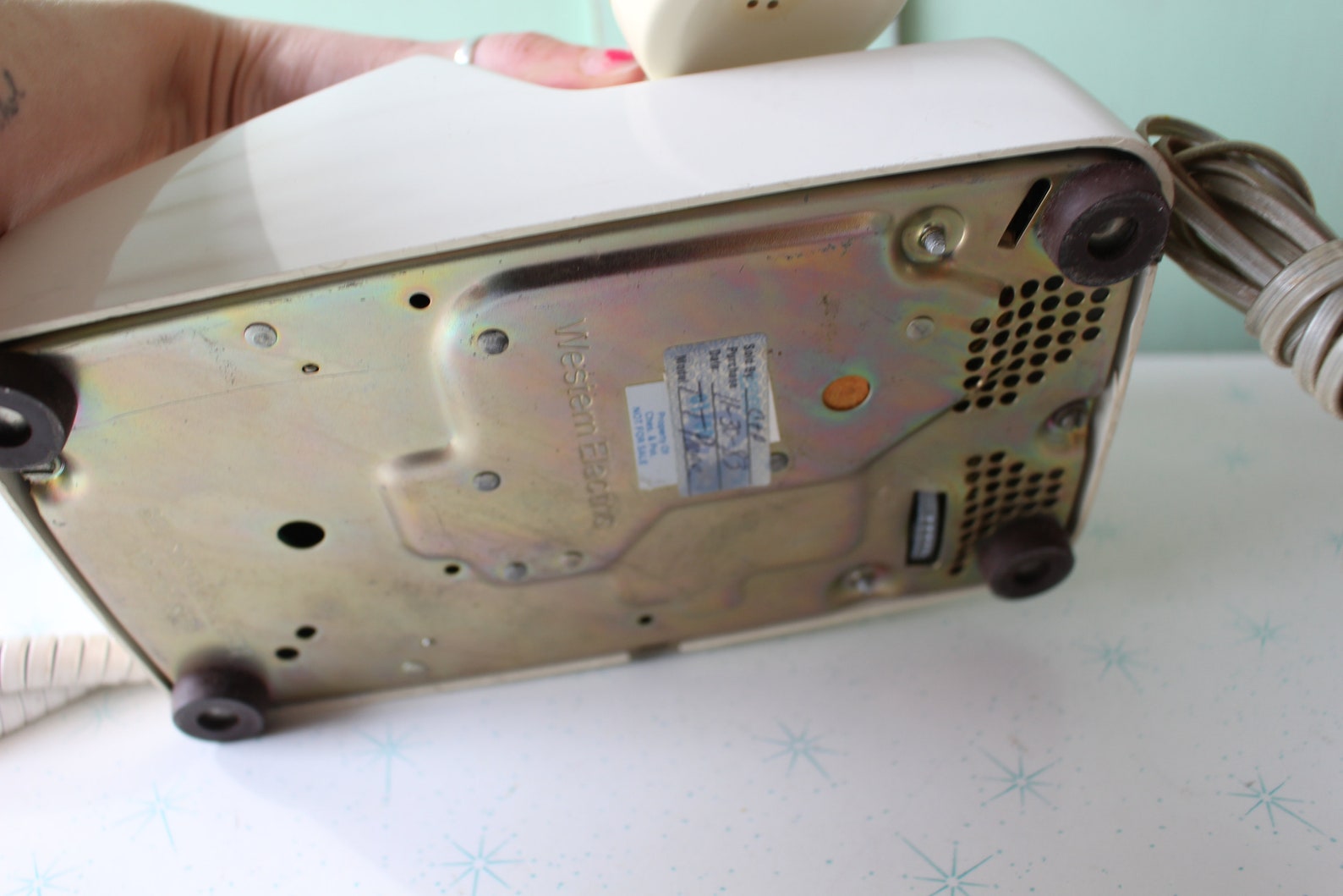 1960s 1970s White Rotary TELEPHONE....retro. diner. rad. 1960s | Etsy