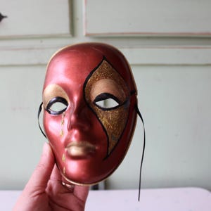 Vintage THEATER MASK Mime Wall Art...masquerade. Ballerina. Festive ...