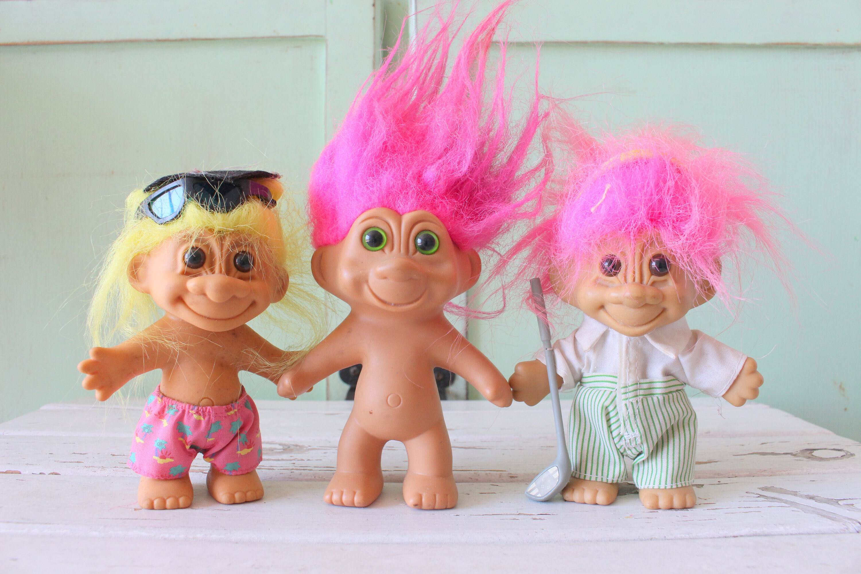 Vintage TROLLS muñeca set... Muñeca. Colección. Troll. 1980. | Etsy