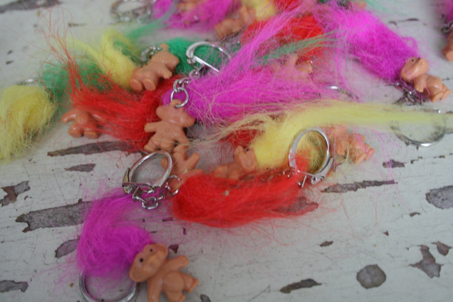 Vintage TROLLS Doll Keychains...collectible. Troll. 1980s. - Etsy