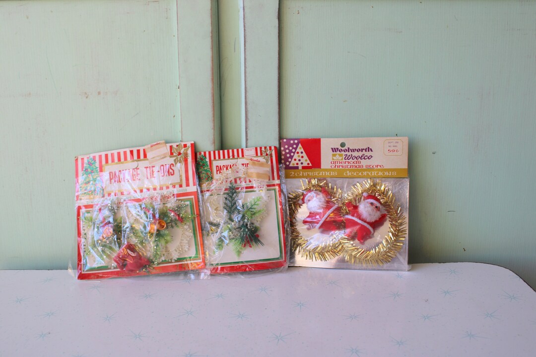 Vintage Atomic Christmas Ornaments: 1950s-60s Holiday Decor Set - Etsy