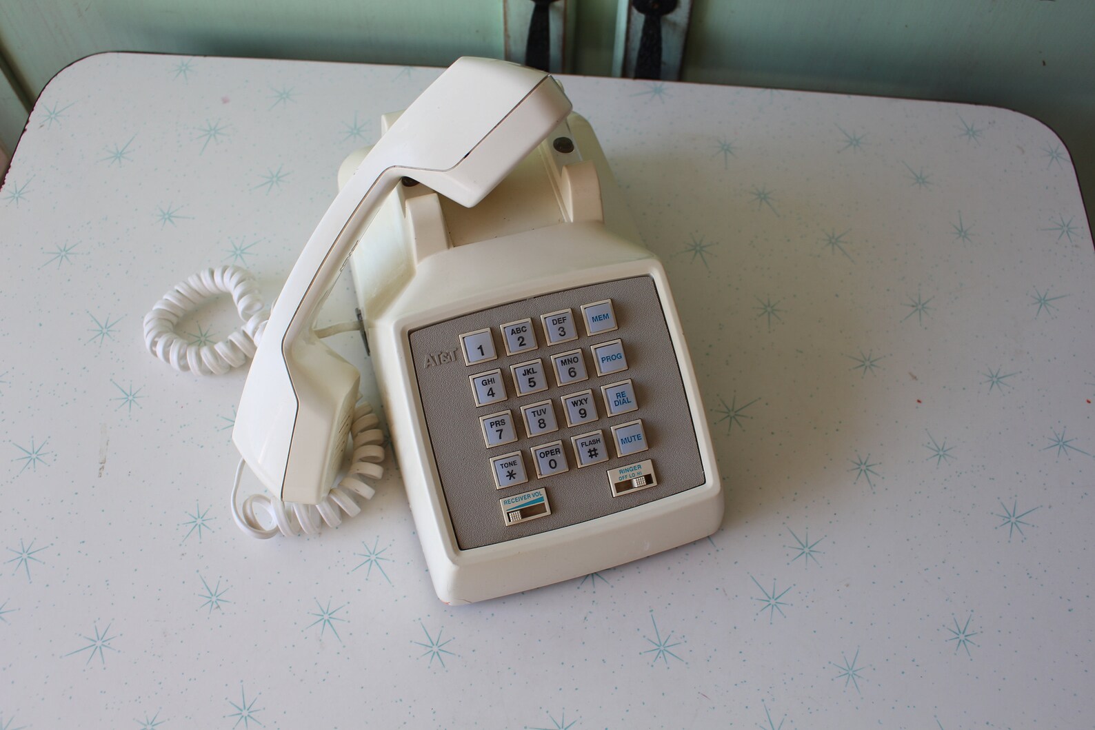 1960s 1970s Creamy White Rotary Telephone...retro. Diner. Rad. | Etsy