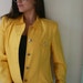 Vintage YELLOW Designer Jacket...size Medium Womens....gogo. - Etsy