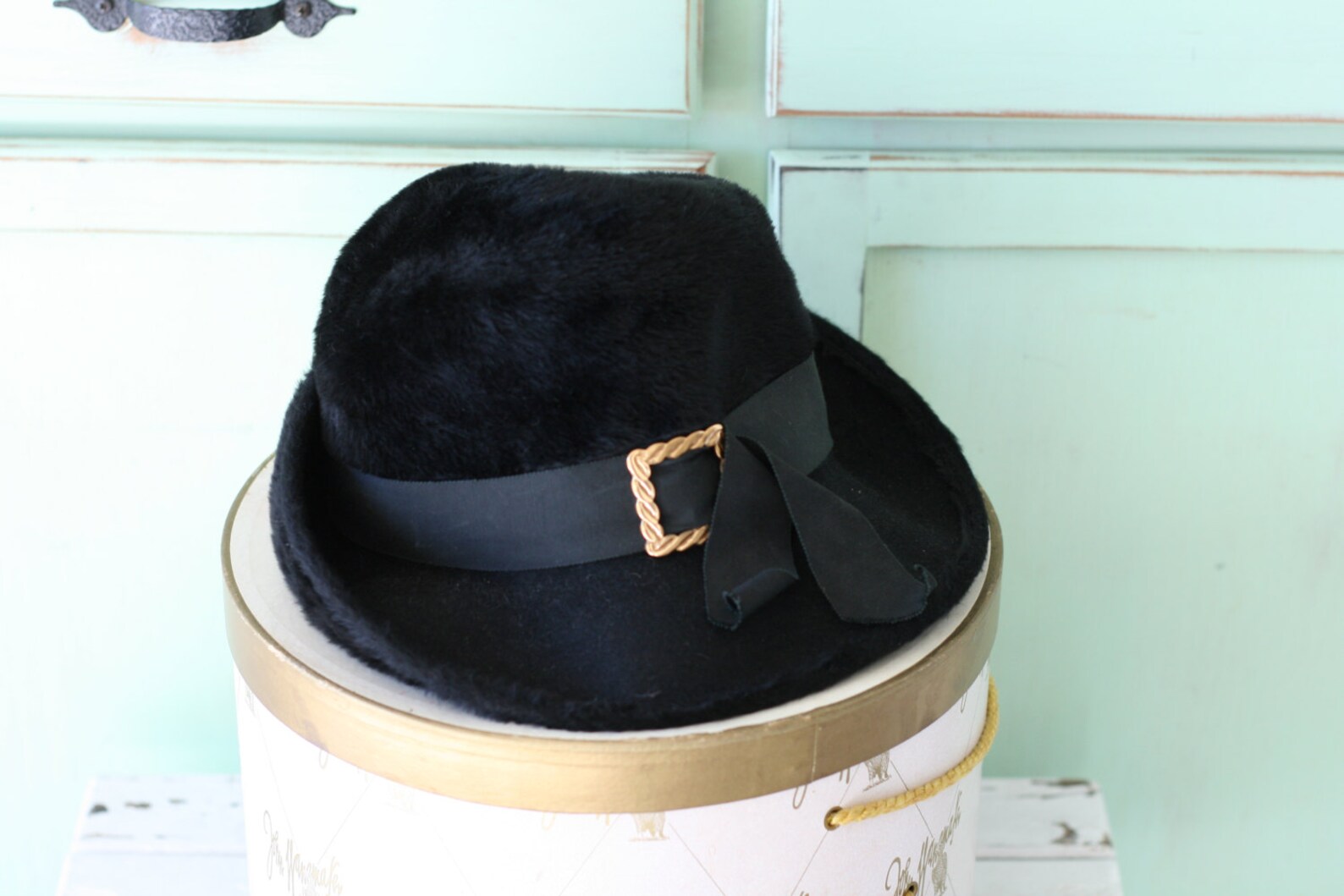 Vintage Mid Century Hat.vintage Hat. Church. Granny. Winter - Etsy