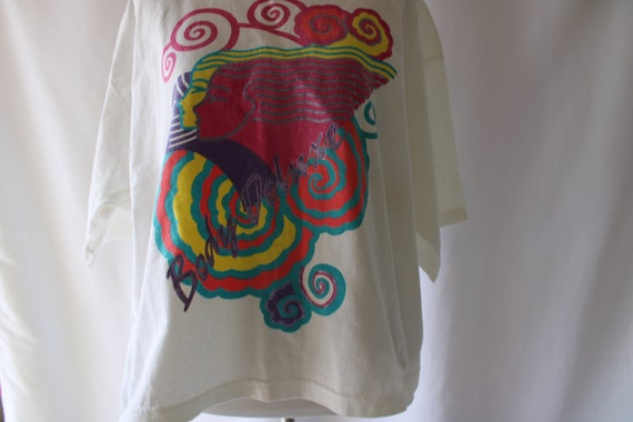 1980s Neon Bright Colorful Funky Vintage Top......rad… - Gem
