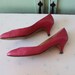 Vintage PINK LEATHER Fancy Heels...size 6 Womens....shoes. - Etsy