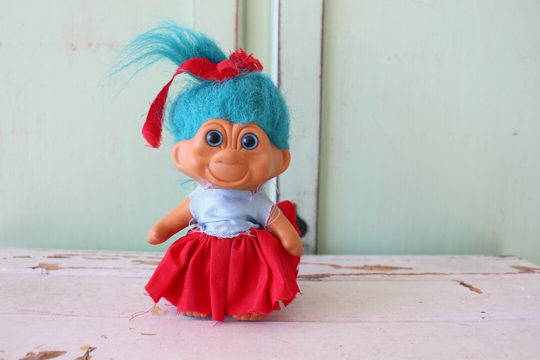 Vintage TROLL Doll....collectible. 1980s. 1990s. Kitsch. Retro. Vintage ...