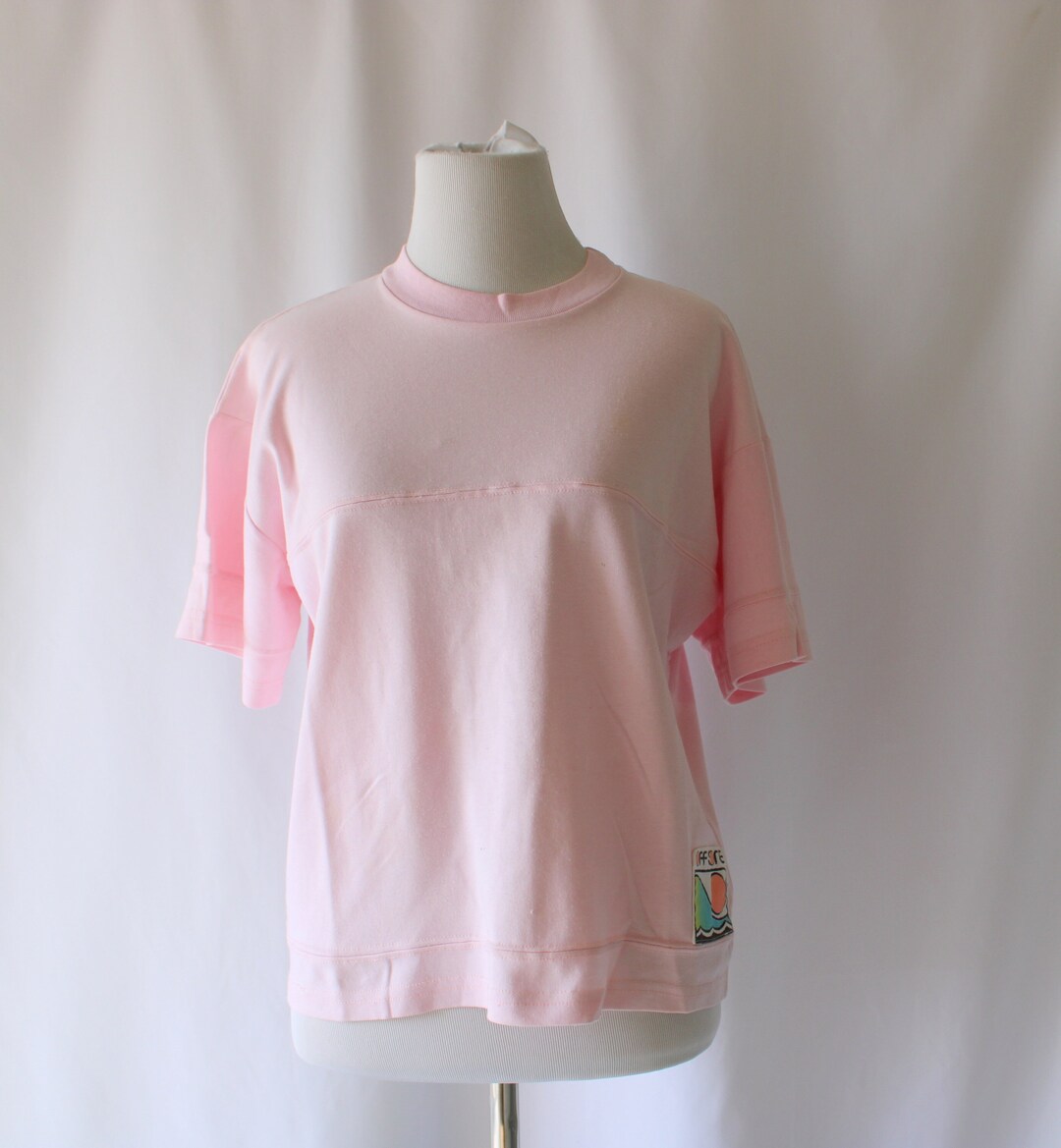 Vintage PINK Surfing 1980s off Short Retro Top......medium. Large ...